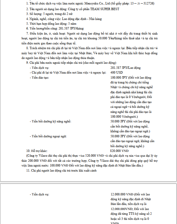 PTL _2025-4854 QLLĐNN-ĐKHĐ ngày 11/02/2025 của Cục Quản lý lao động ...